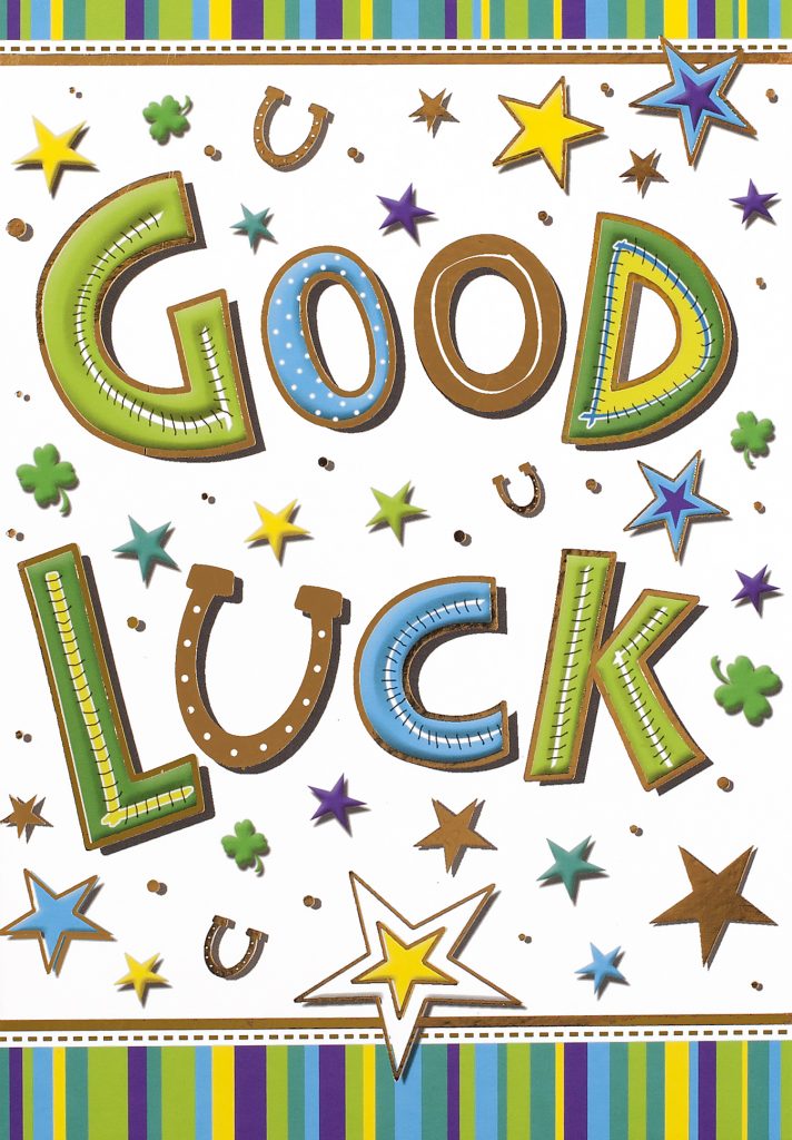 Good Luck Male Greeting Cards - PTA Products