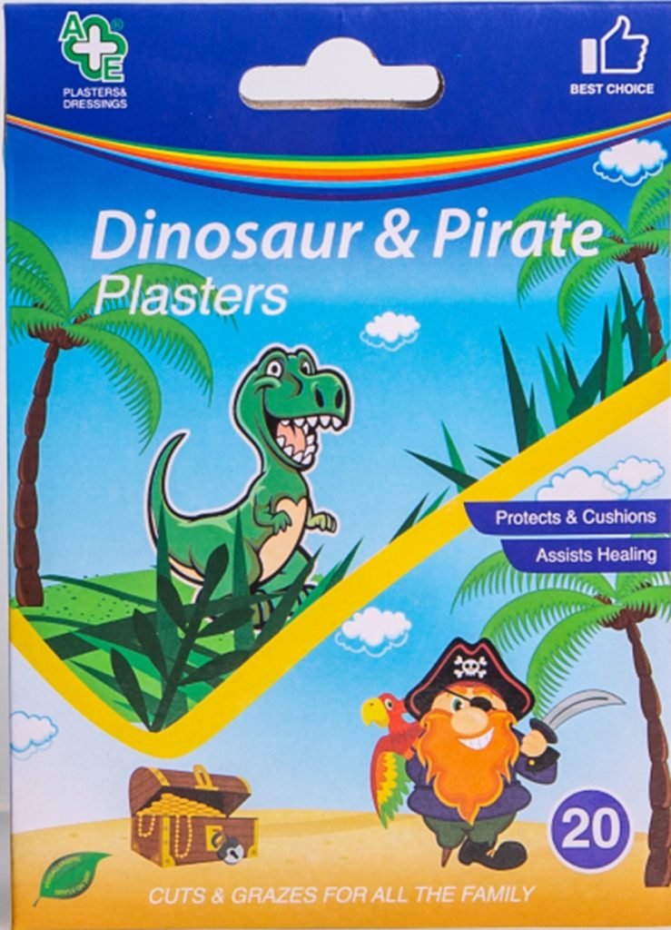 Dinosaur & Pirate Plasters - PTA Products
